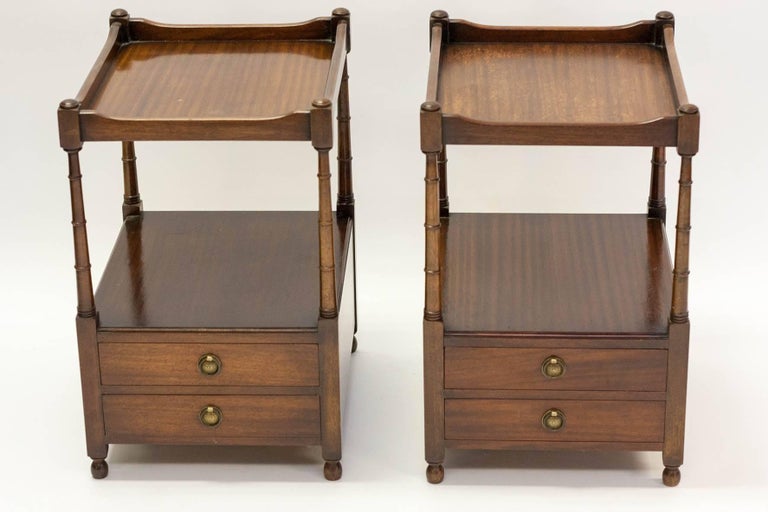 Two Reprodux Mahogany Side Tables, UK, 1970s For Sale at 1stDibs