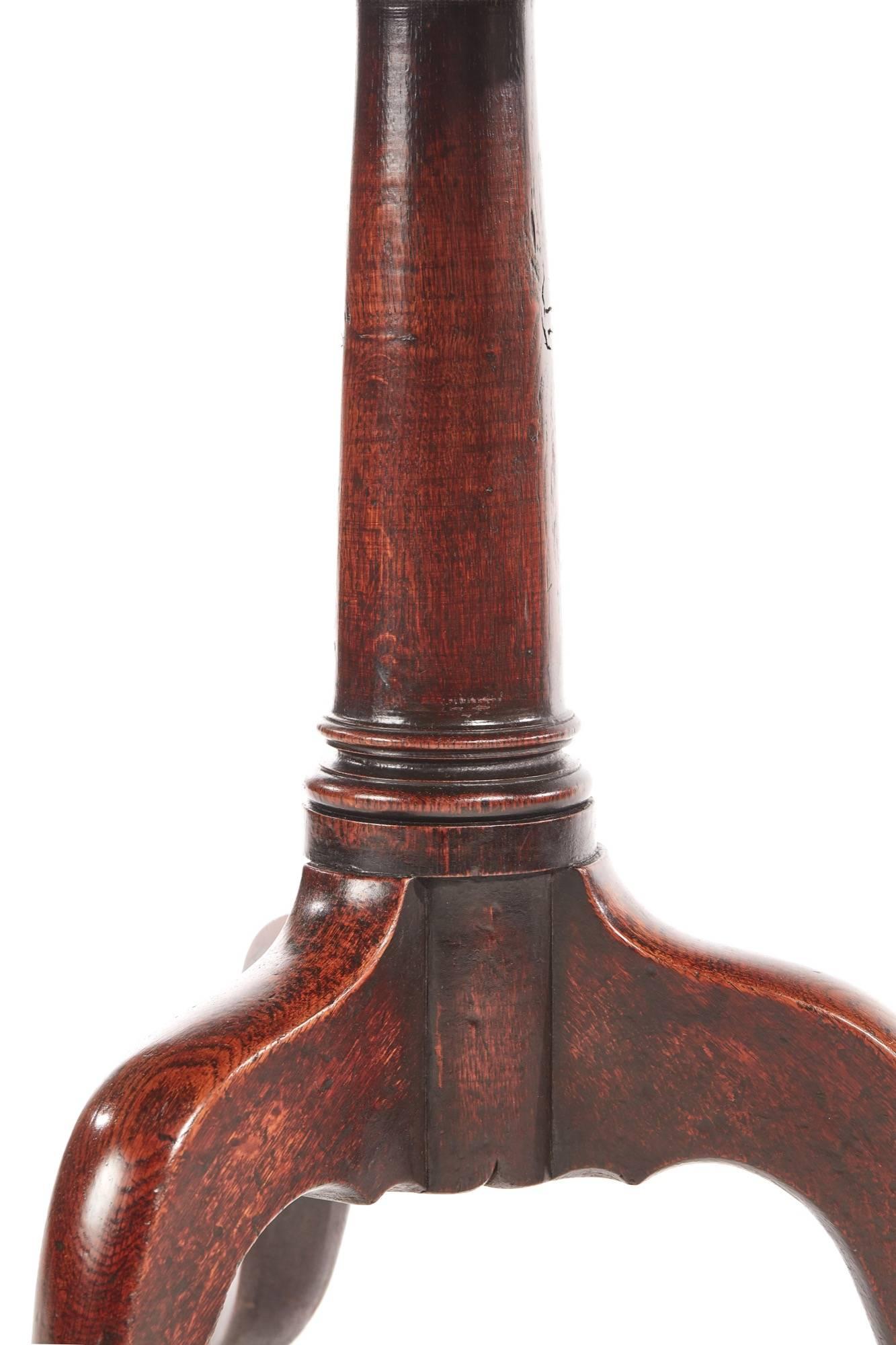 Large George III Oak Tripod Table at 1stDibs