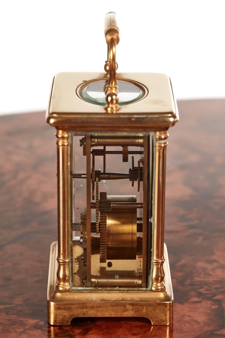 Antique Brass French Carriage Clock at 1stDibs