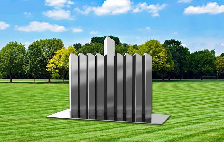 Modern Menorah Garden Art Sculpture Indoor / Outdoor Modernist Jewish ...