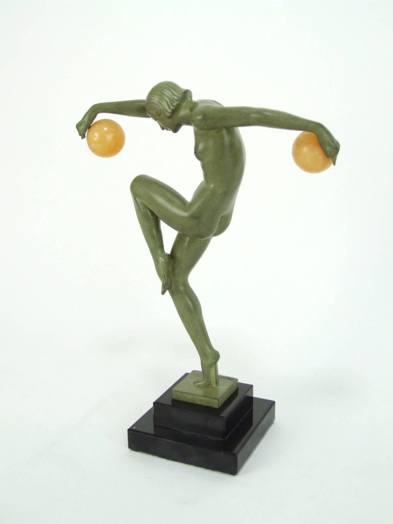 Art Deco Dancer by Denis and Max Le Verrier For Sale at 1stDibs
