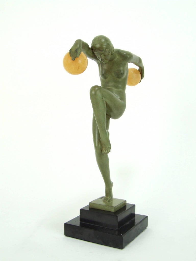 Art Deco Dancer by Denis and Max Le Verrier For Sale at 1stDibs