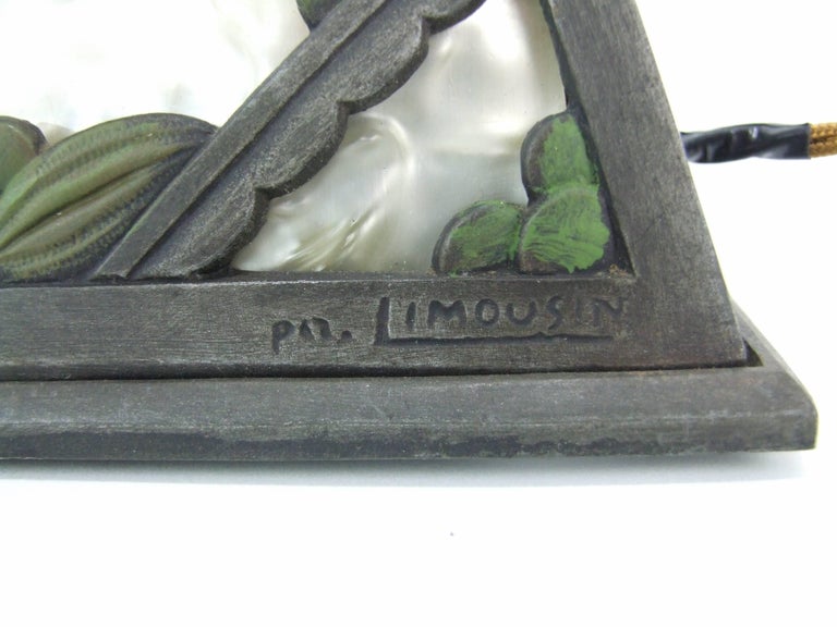 Art Deco Lady Lamp by Limousin For Sale at 1stDibs