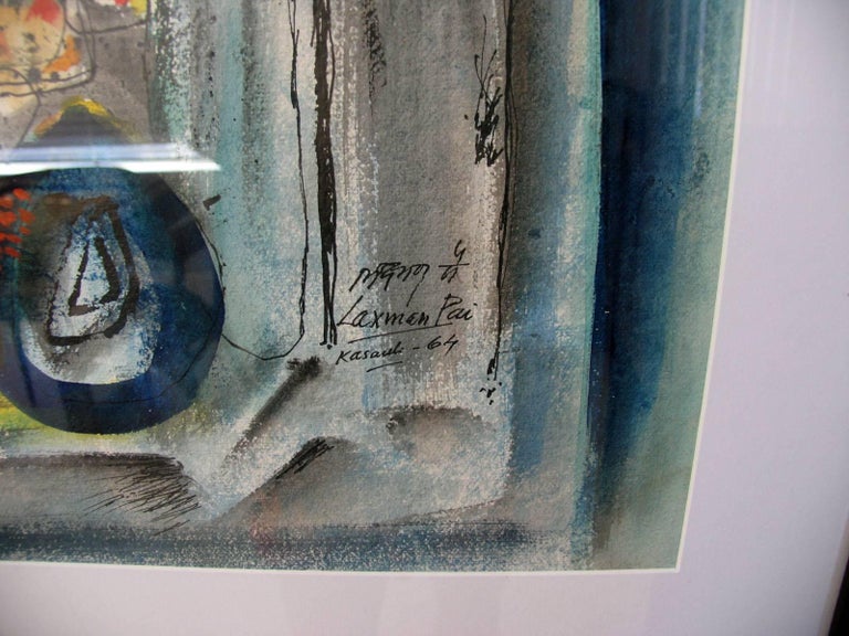 Painting by Laxman Pai 1964 For Sale at 1stDibs