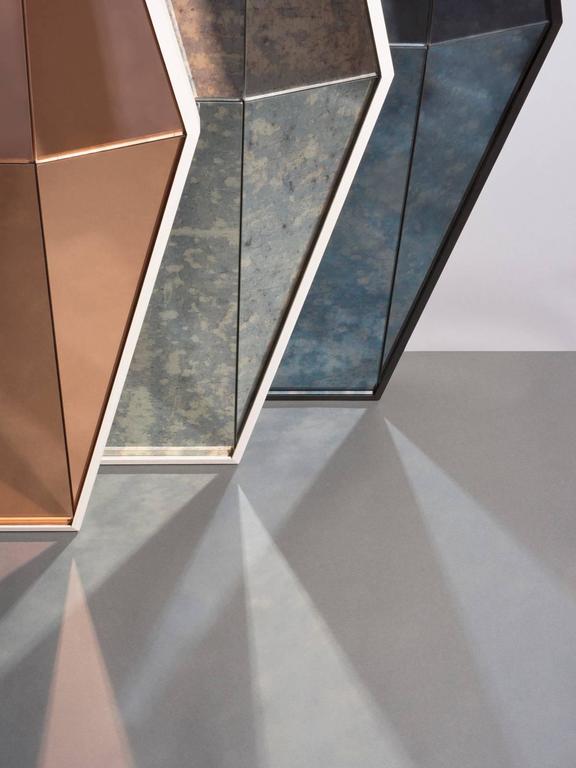 Gem Peach Mirror by Robert Sukrachand, Made in USA For Sale at 1stDibs