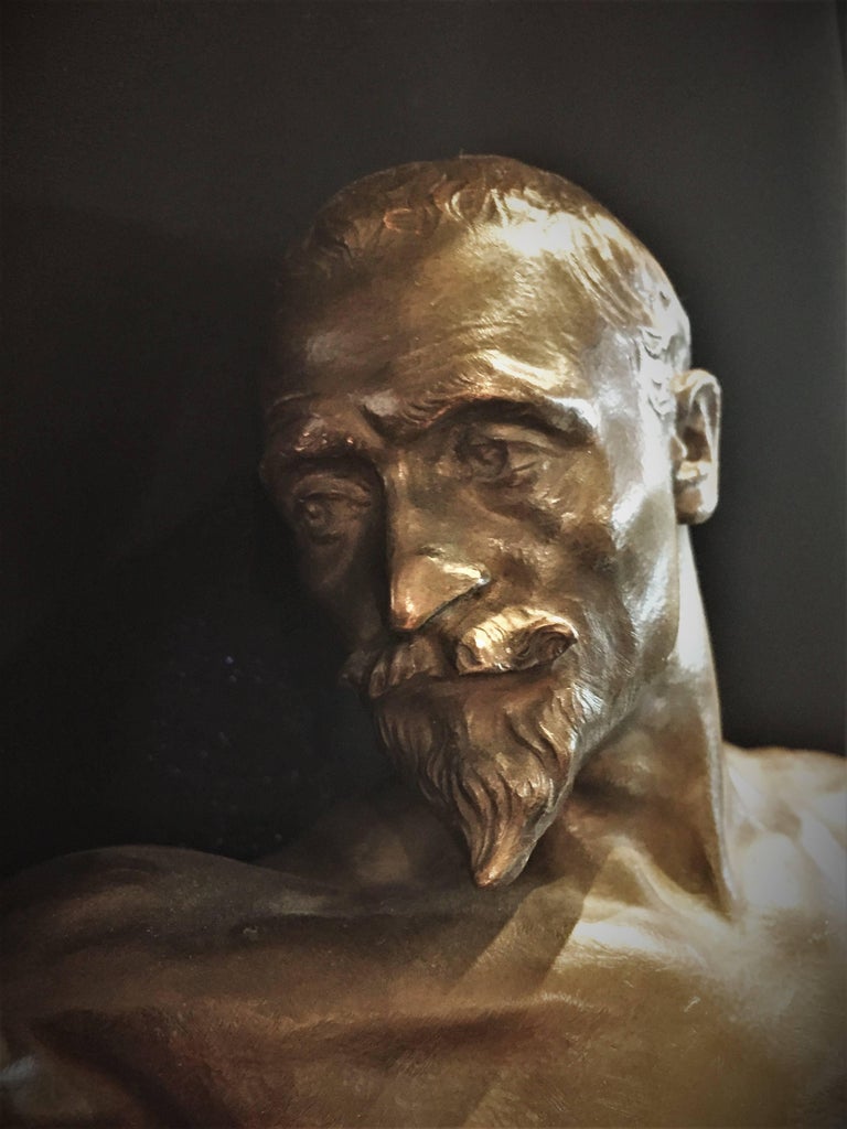 Paul Richer, Weightlifter, French Art Nouveau Bronze Sculpture, ca ...