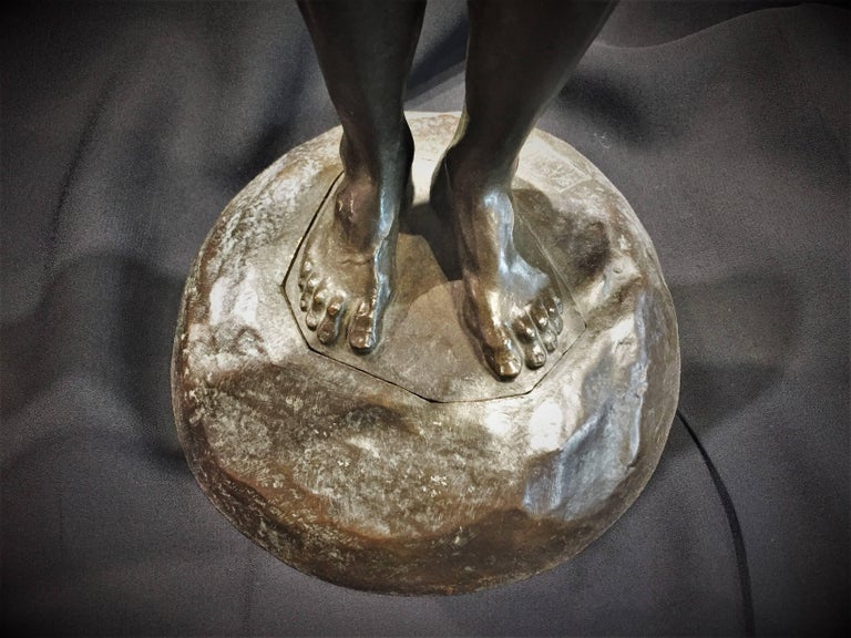 Paul Richer, Weightlifter, French Art Nouveau Bronze Sculpture, ca ...