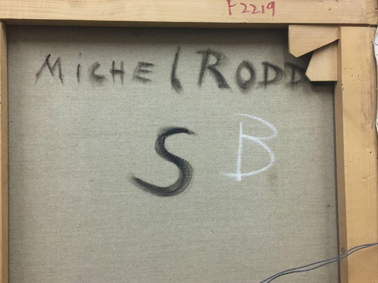 Michel Rodde, "Hommage a Paris" Original Oil on Canvas Painting, circa ...