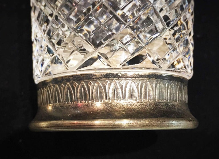 Vintage Soviet Russian Cut Crystal and Silver Wine Set, Moscow, circa ...