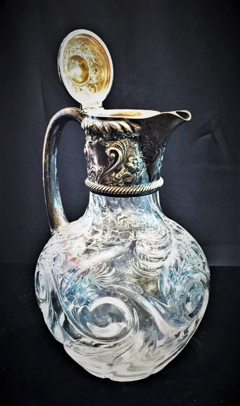 John Grinsell and Sons, Silver-Gilt Mounted Rock Crystal Claret Jug ...