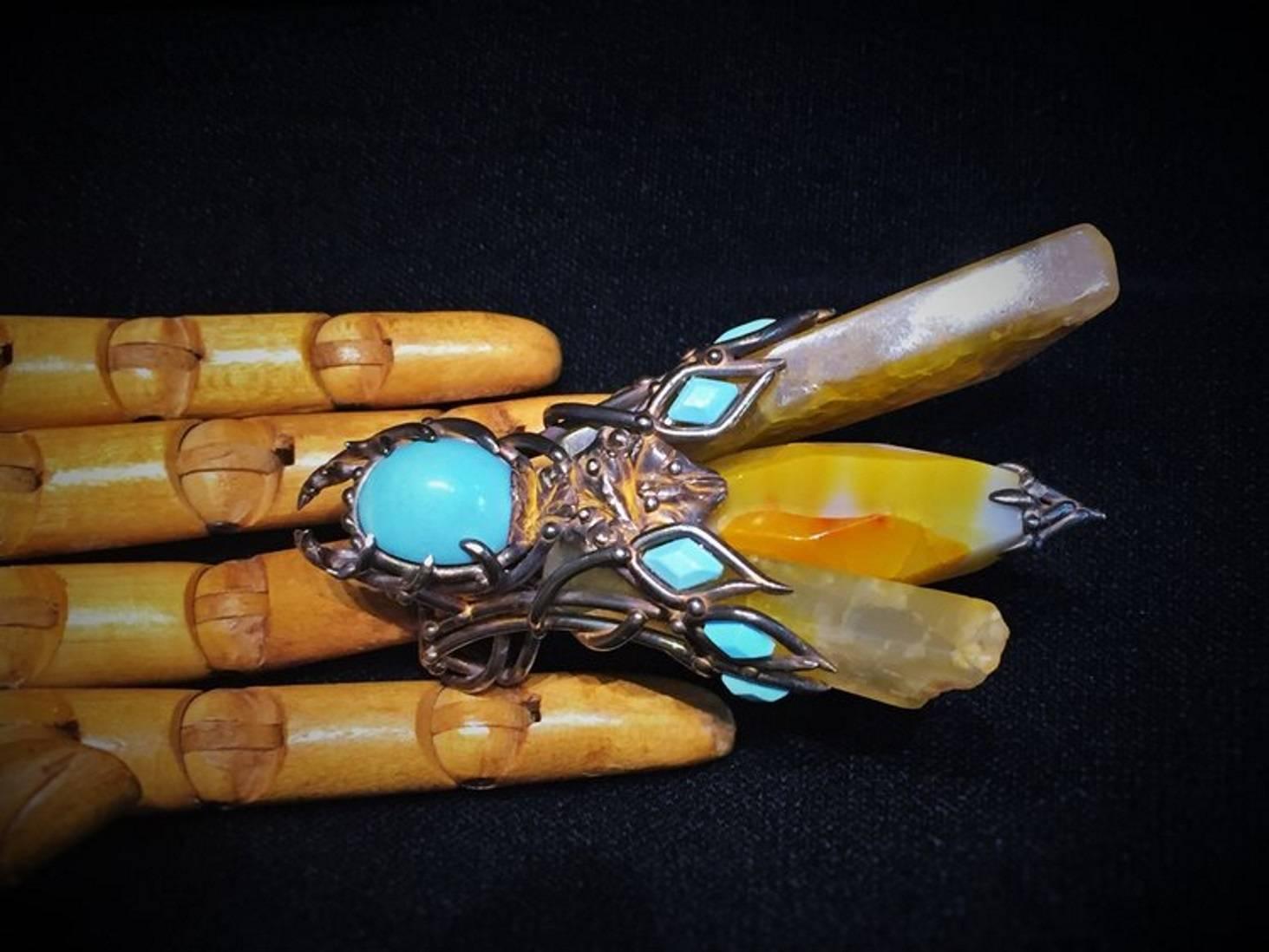 Val Stern, Mythical Wasp, Sculptural Ring, 21st Century For Sale at 1stDibs
