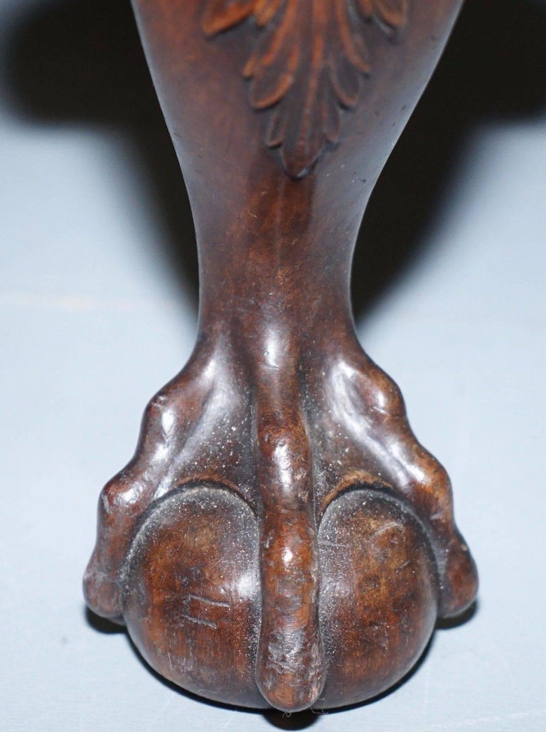 Georgian Irish Style Victorian Wingback Armchair Four-Claw and Ball ...