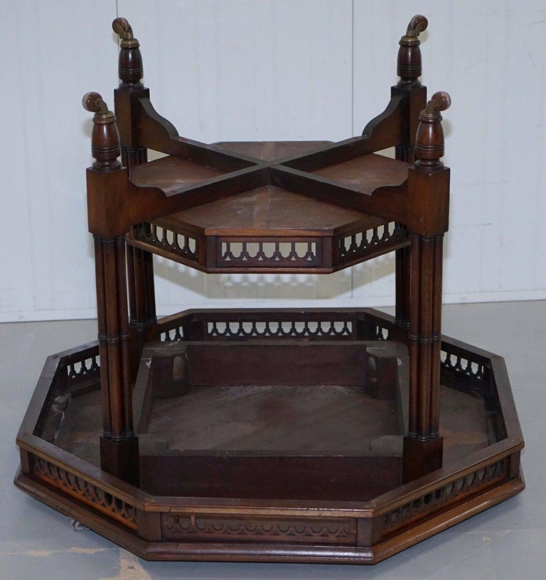 Rare 18th Century Thomas Chippendale Clustered Column Leg Occasional ...