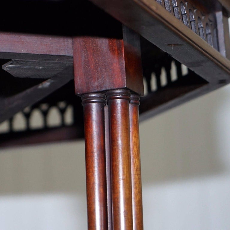 Rare 18th Century Thomas Chippendale Clustered Column Leg Occasional ...