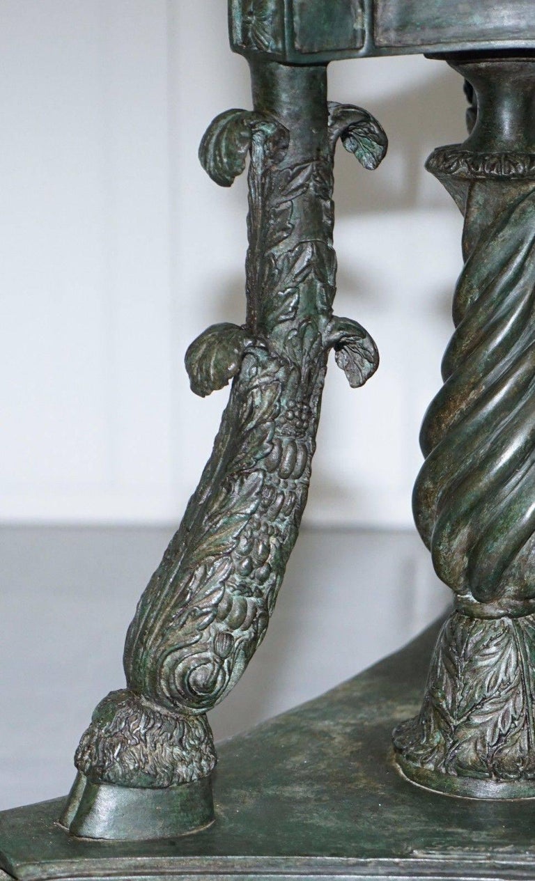 Stunning Tall Ram's Head Solid Bronze Stand for Busts or Sculptures at ...