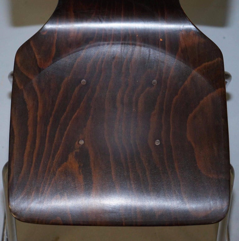 Set of Four Rare 1970 Pagholz FPF Elmar Flotto Stacking Dining Chairs ...