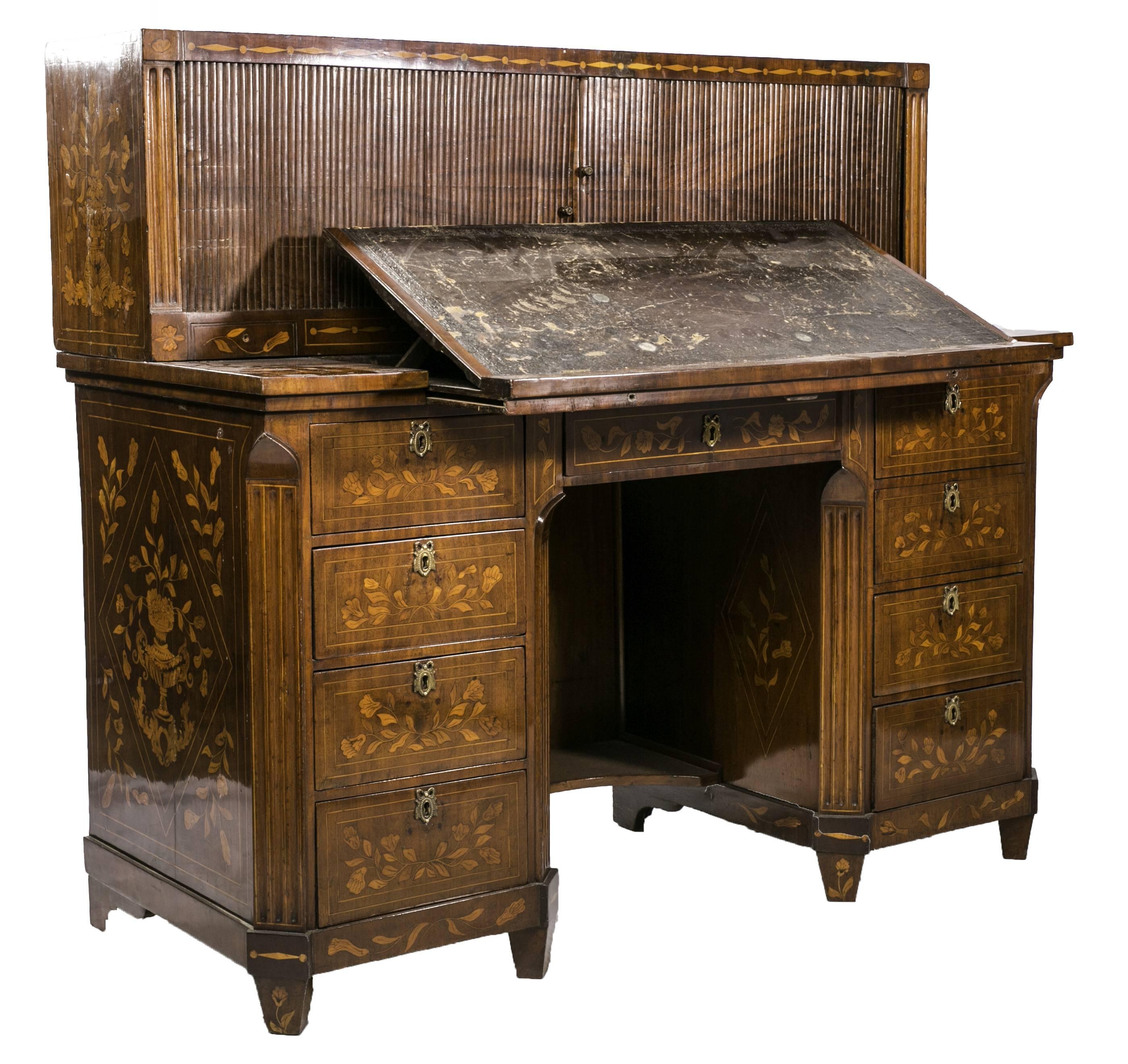 Beautiful Desk, Holland, Late 1700 For Sale at 1stDibs