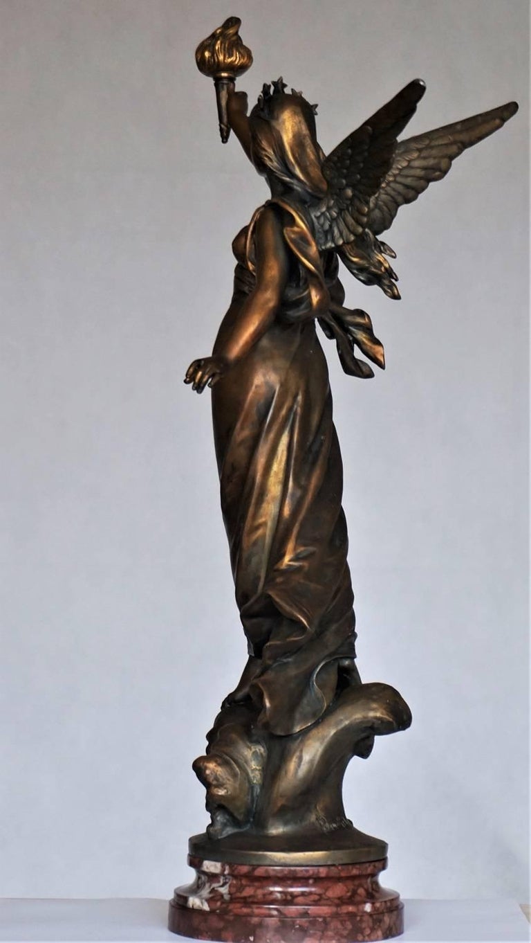 French Bronze Sculpture, Signed Bouret at 1stDibs