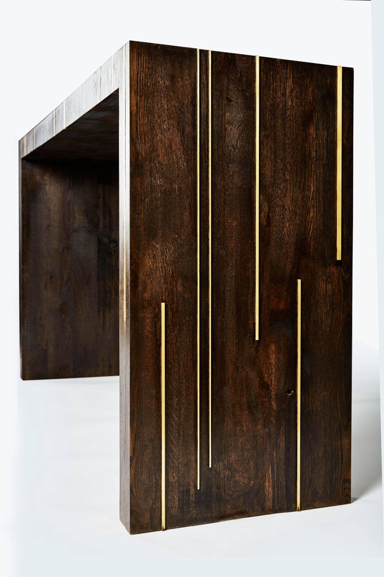 Amuneal's Butcher Block Console Table For Sale at 1stDibs