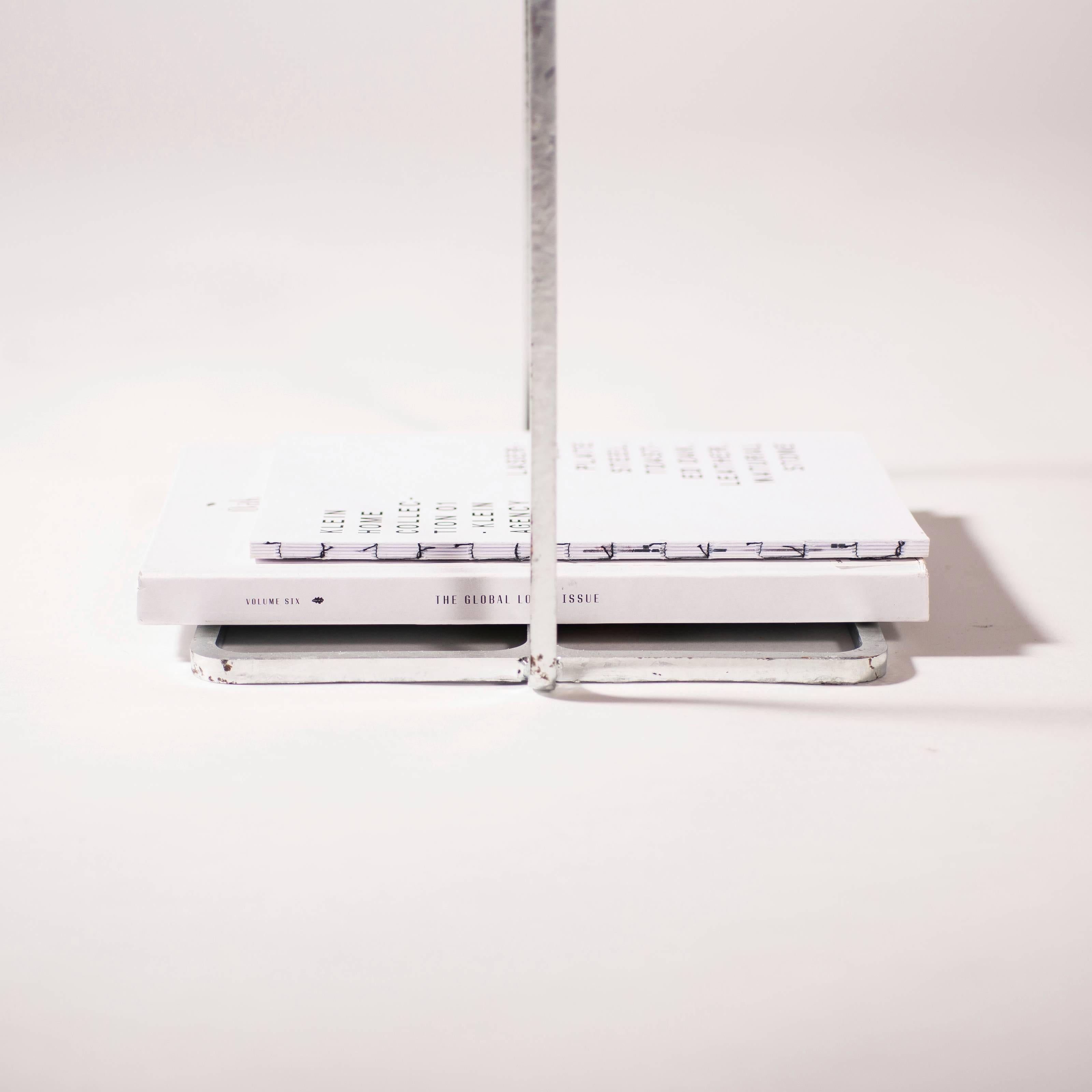 Minimal Magazine Rack in Laser-Cut Galvanized Steel at 1stDibs ...