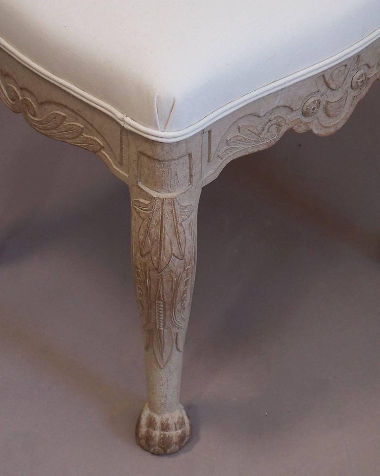 Pair of Antique Swedish Rococo Style Stools at 1stDibs