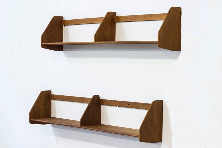 Set of 1950s Danish Wall Shelves in Oak by Hans J. Wegner for Ry Møbler ...