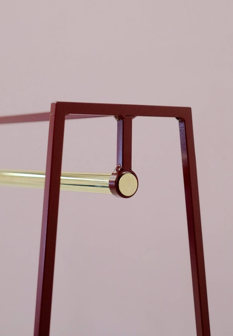 Elegant Minimal ‘A' Clothes Rail with a Luxury Brass Pole For Sale at ...