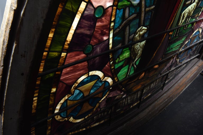 Monumental Stained Glass Pictoral Window, circa 1880 at 1stDibs