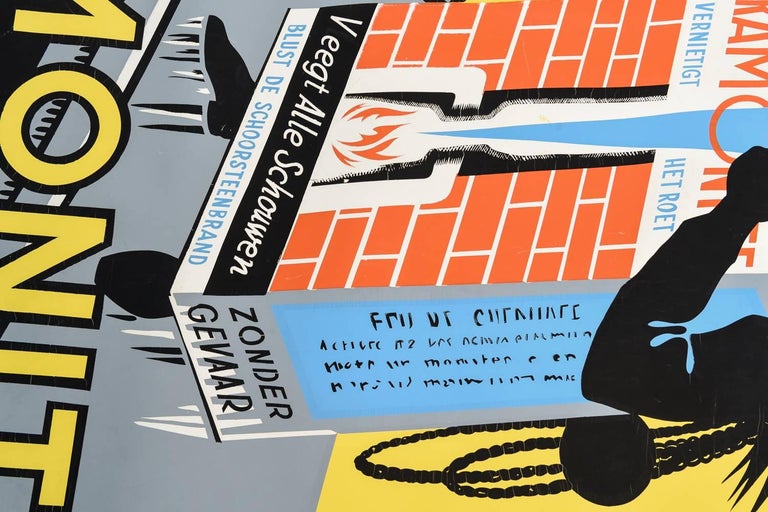 Vintage Ramonite Chimney Sweep Poster, circa 1920 For Sale at 1stDibs