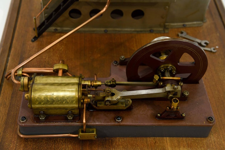French Industrial Steam Engine Model, circa 1950s For Sale at 1stDibs