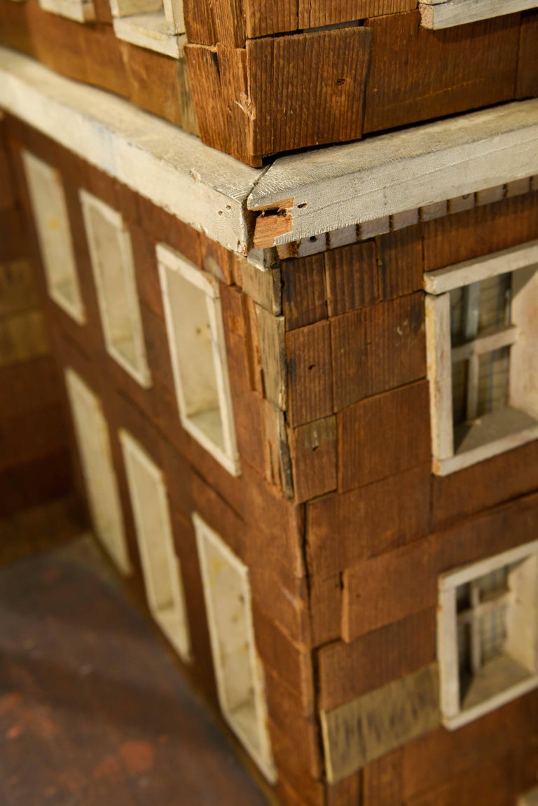 Large Wooden Architectural House Model For Sale at 1stDibs