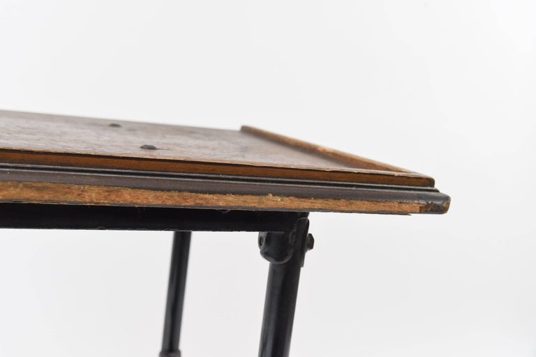 1930s Industrial Rolling Typewriter Work Table For Sale at 1stDibs