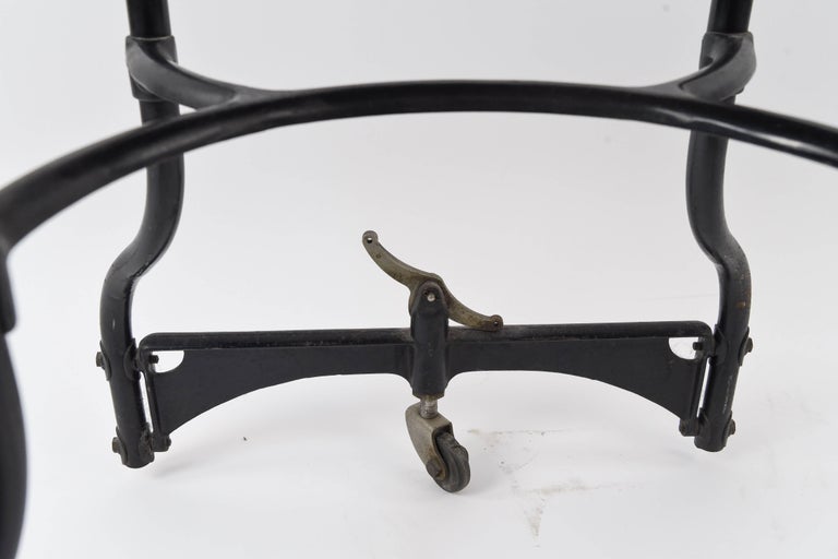 1930s Industrial Rolling Typewriter Work Table For Sale at 1stDibs