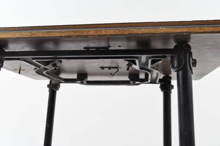 1930s Industrial Rolling Typewriter Work Table For Sale at 1stDibs