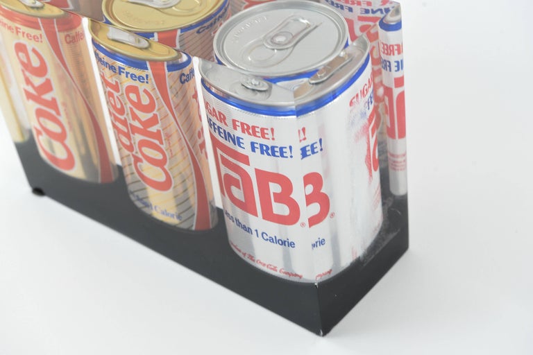 1970s Coca-Cola Can Group in Lucite Block For Sale at 1stDibs
