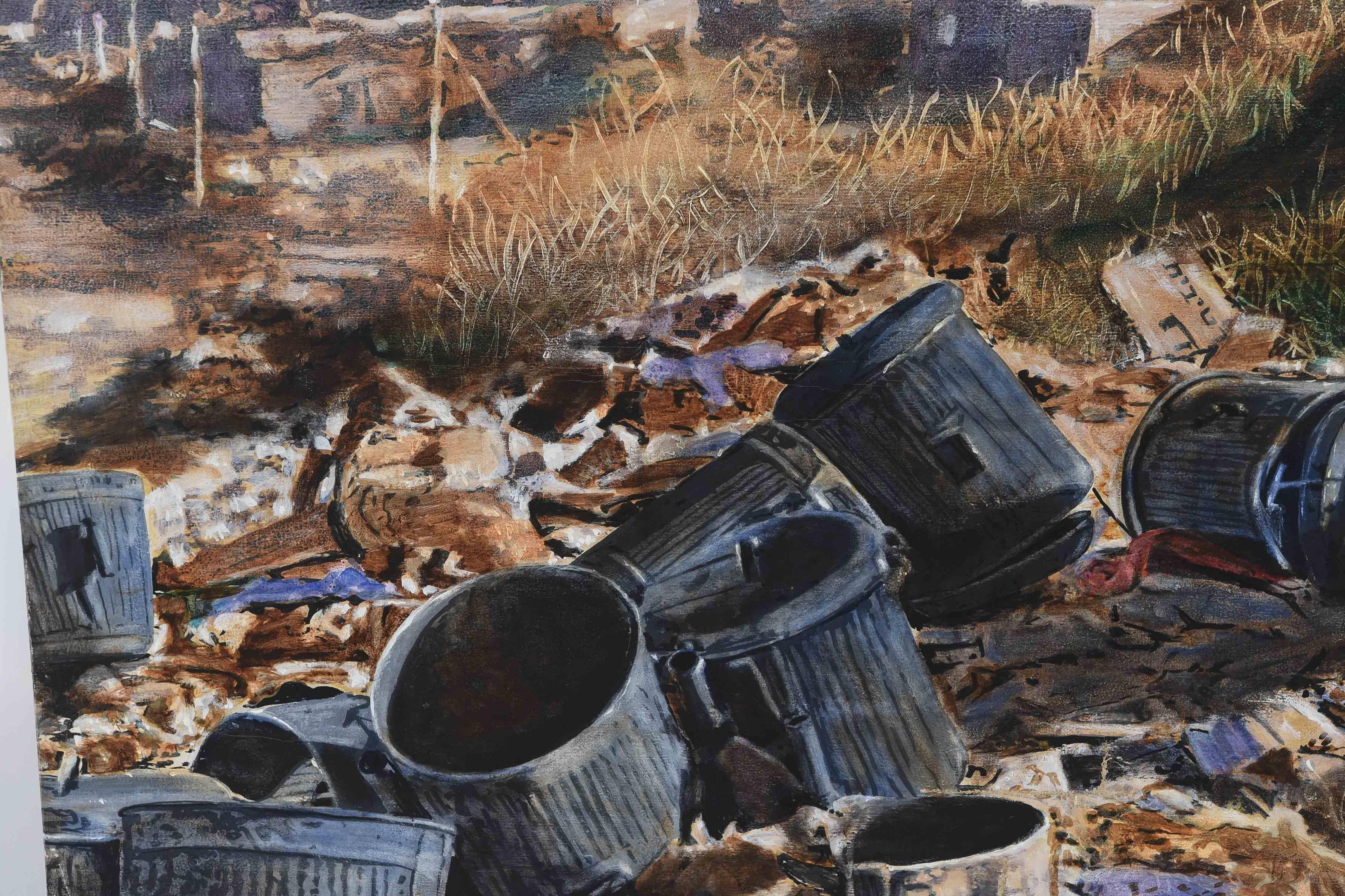Oil on Canvas of a Landfill in Israel For Sale at 1stDibs | landfill ...