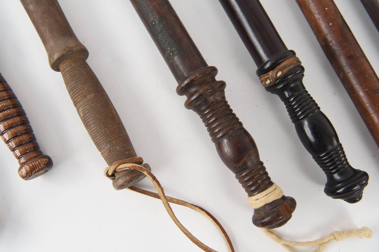 Collection of Vintage Billy Clubs, Batons or Nightsticks For Sale at ...