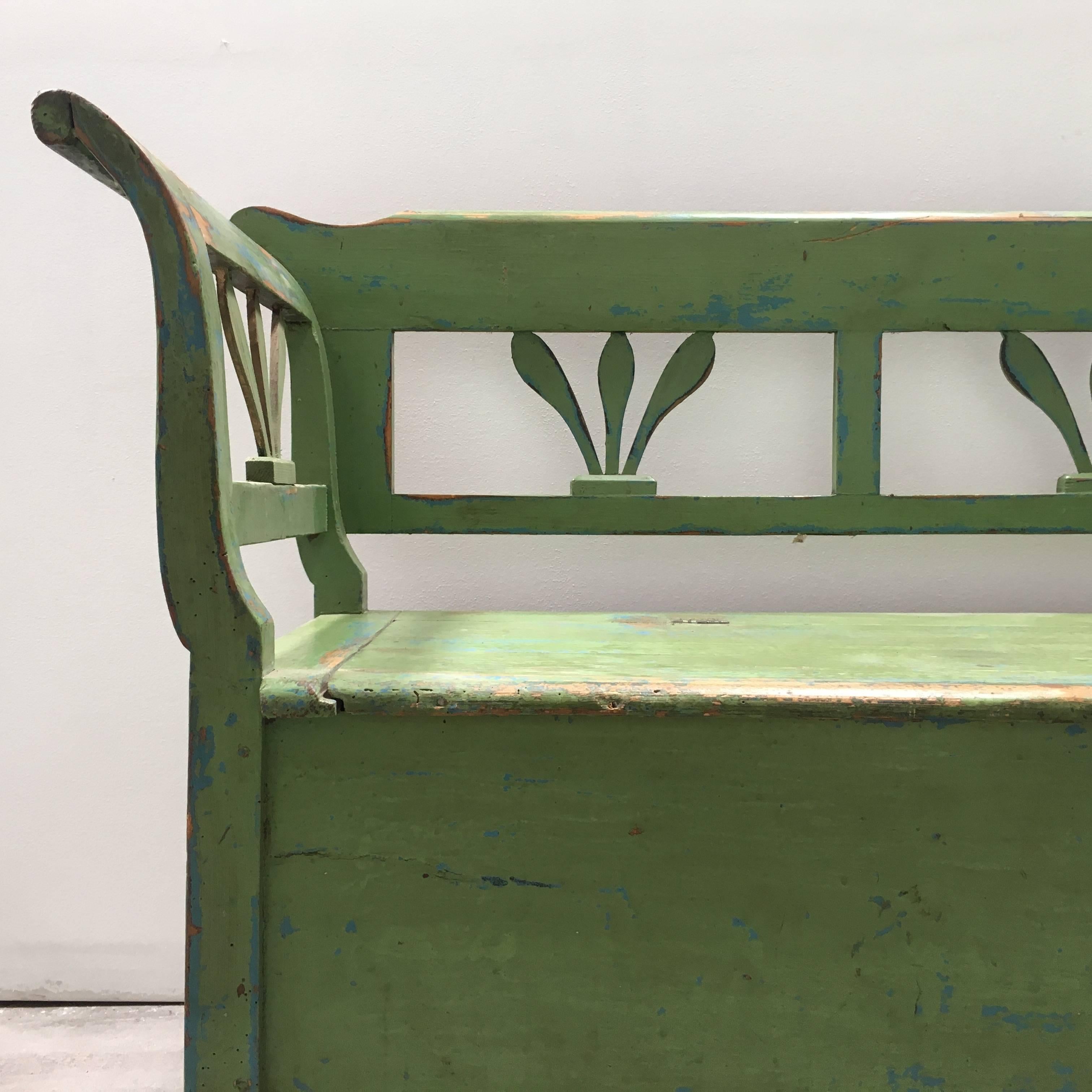 Antique 19th Century European Bench at 1stDibs