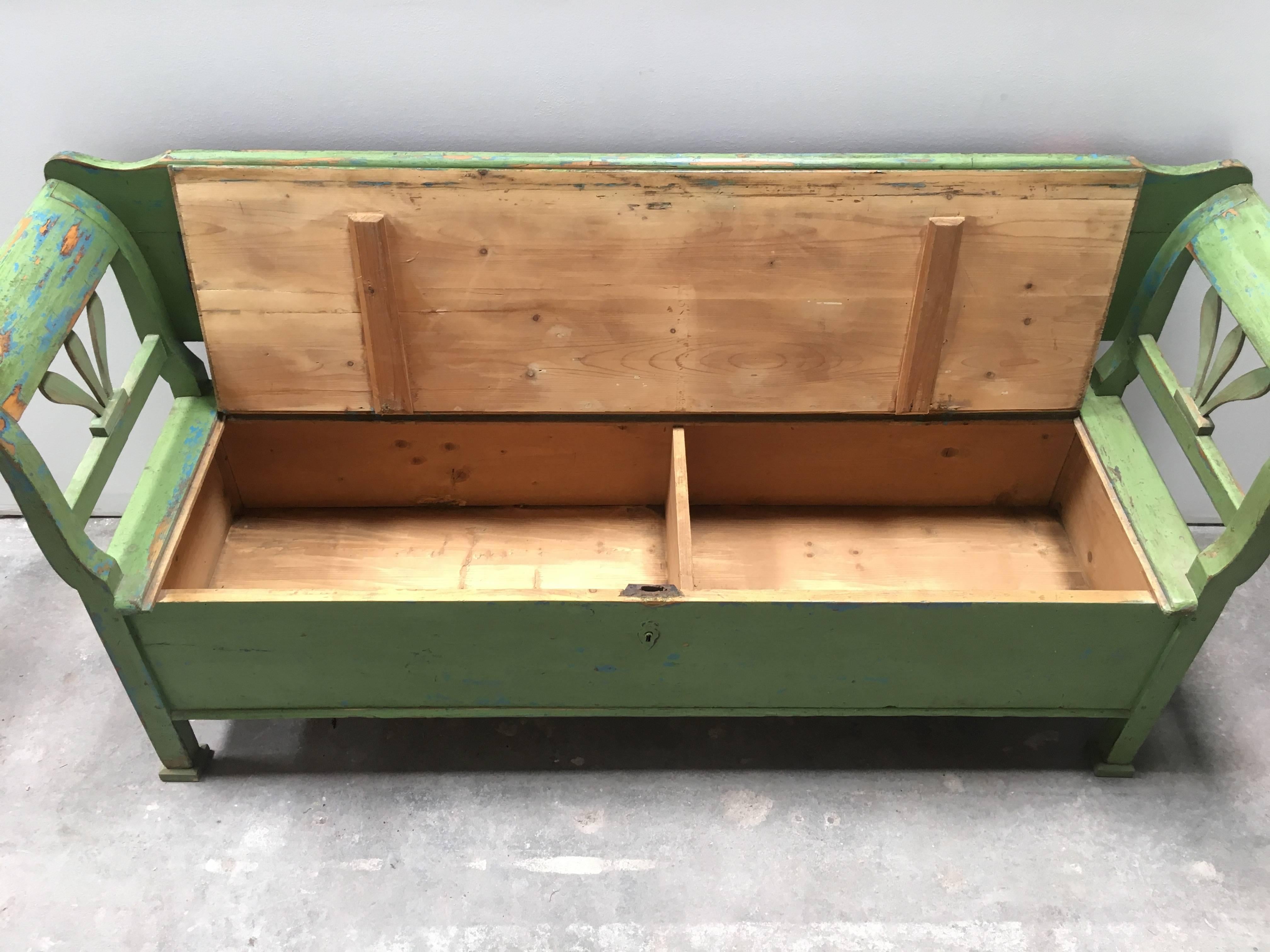 Antique 19th Century European Bench at 1stDibs