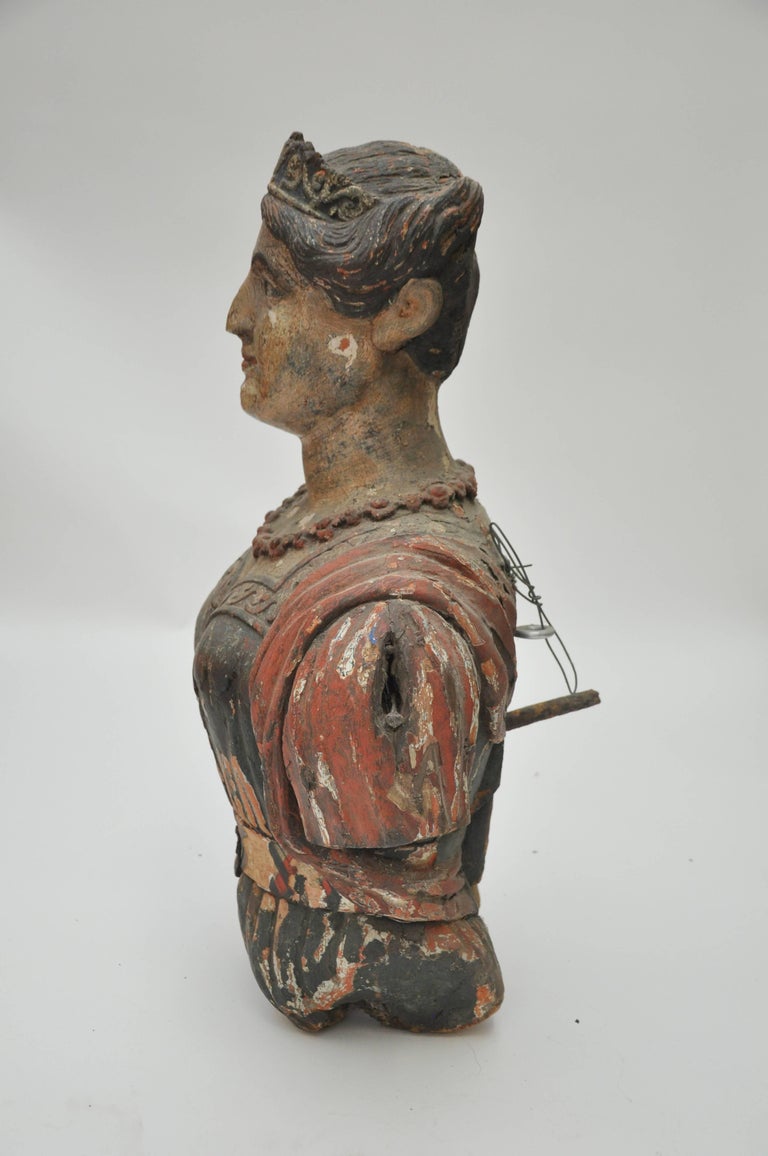 Carved Figure Head Ship Bust at 1stDibs