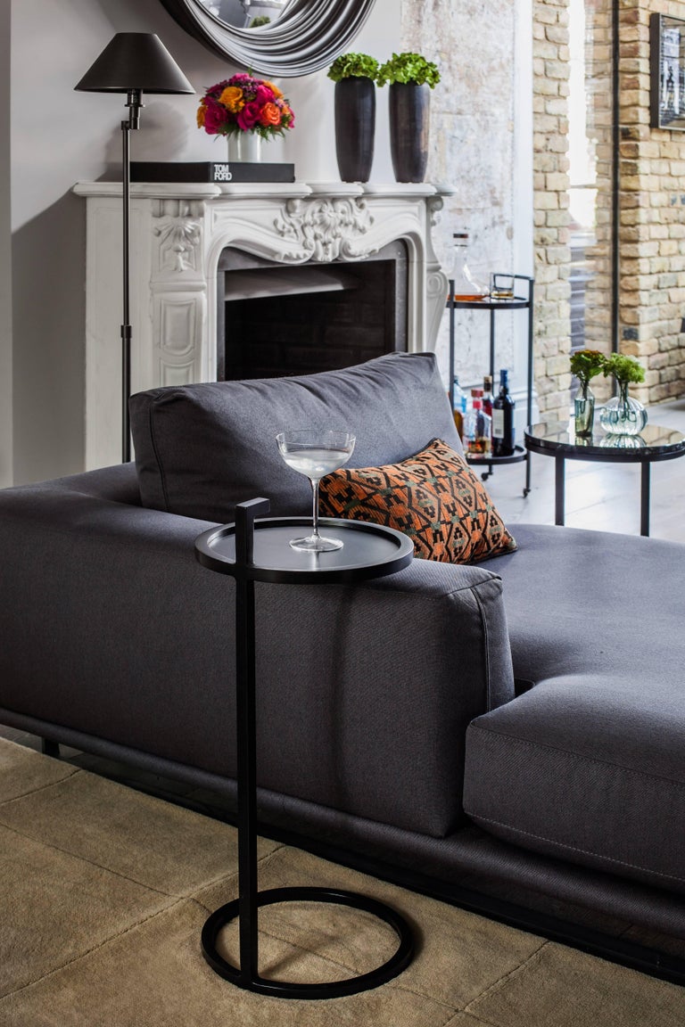 Kangaroo Martini Table in Steel Powder Coated, Art Deco Inspired, Round ...