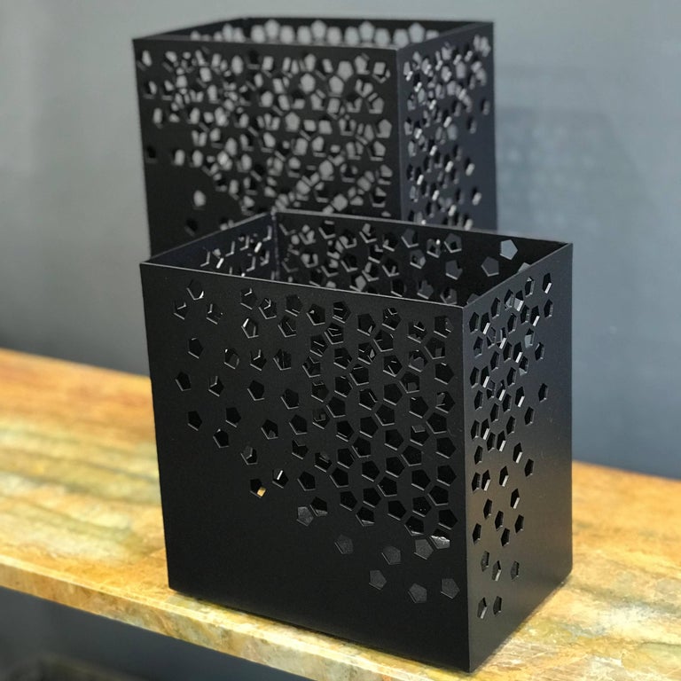 Vulcano Candle Lantern with Pentagon Laser Cut Design at 1stDibs ...