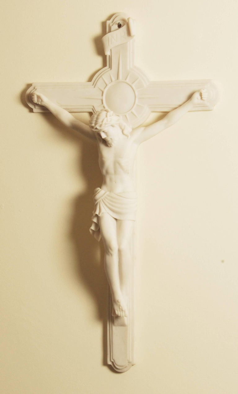 Large Marble Crucifix at 1stDibs