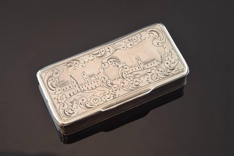 Silver Box Oporto (Portugal), 18th Century with Hallmarks and Carving ...