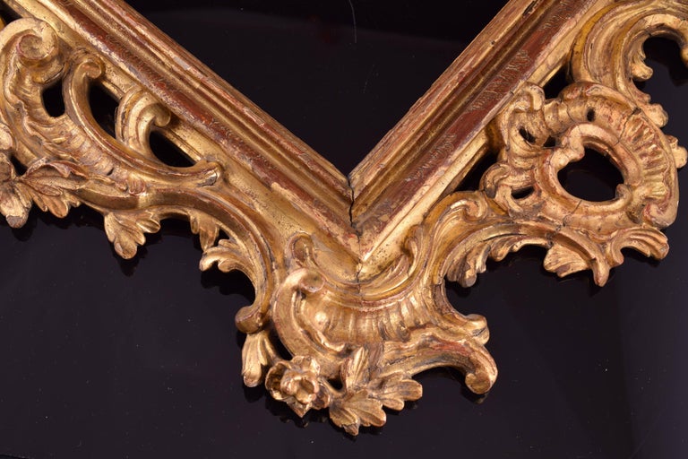 Roccoco Carved Wood Frame, 18th Century at 1stDibs