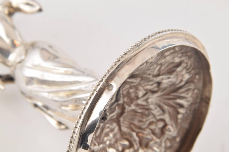 Solid Silver Writing Set with Clock, France, 19th Century with ...