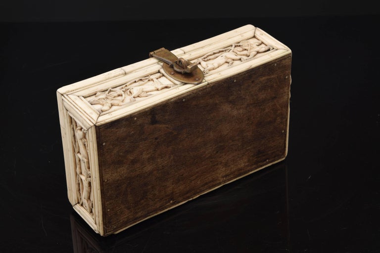 Neo-Romanesque Chest, Carved Bone, 20th Century For Sale at 1stDibs