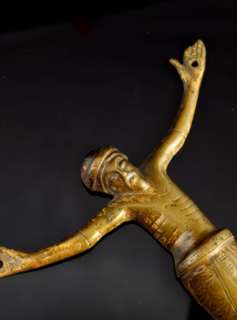Crucified Christ, Copper, Limoges, France, 13th Century at 1stDibs