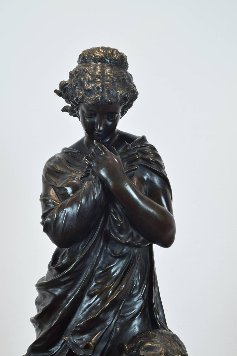 "Allegory of the Winter", Bronze, Étienne Alexandre, France, 19th ...