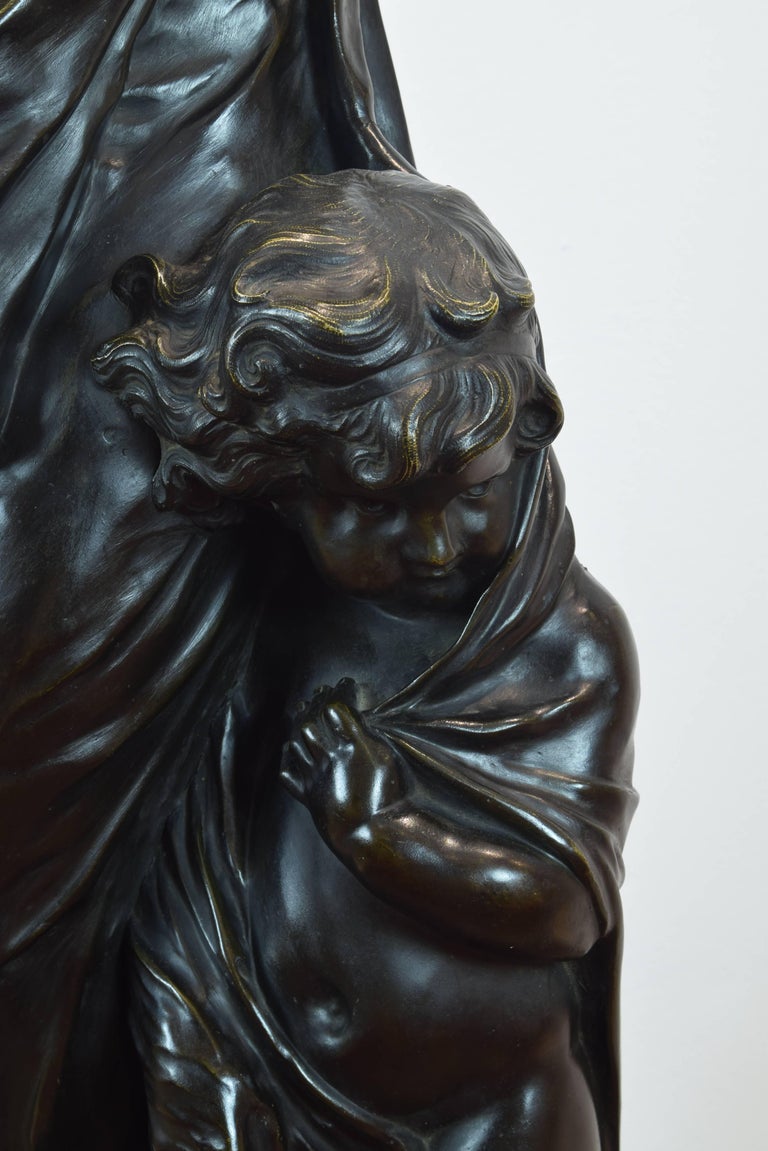 "Allegory of the Winter", Bronze, Étienne Alexandre, France, 19th ...